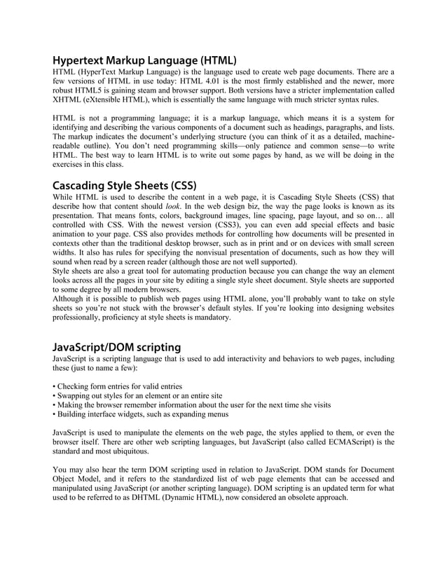 Web Development - HTML, CSS, JavaScript | PDF