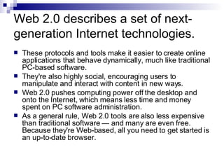 Web 2 Tools | PPT