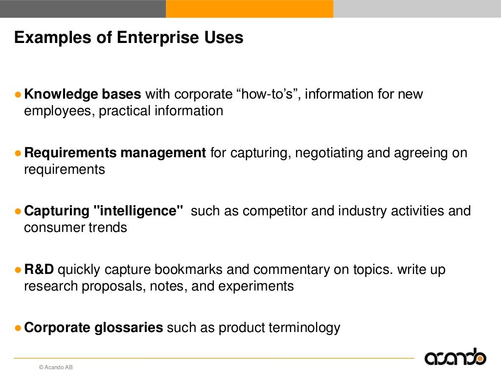 Examples Of Enterprise Uses examples-of-enterprise-uses