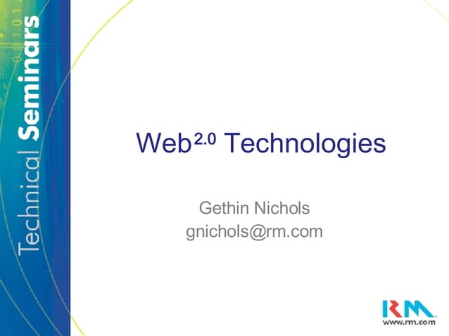 Web 2.0 Tecnologies Presentation | PPT