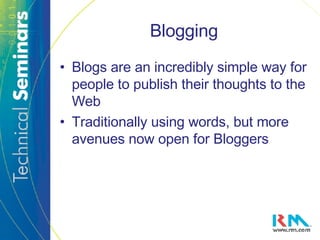 Web 2.0 Tecnologies Presentation | PPT