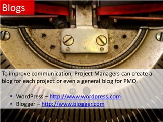 Web 2.0 Tools For Project Management