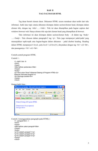 Web diktat html | DOC