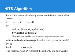 Web mining (structure mining) | PPTX