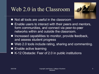 Web 2.0 Top 10 Tools for Learning | PPT