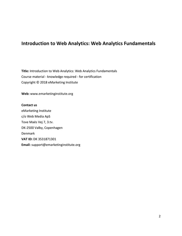 Web analytics | PDF