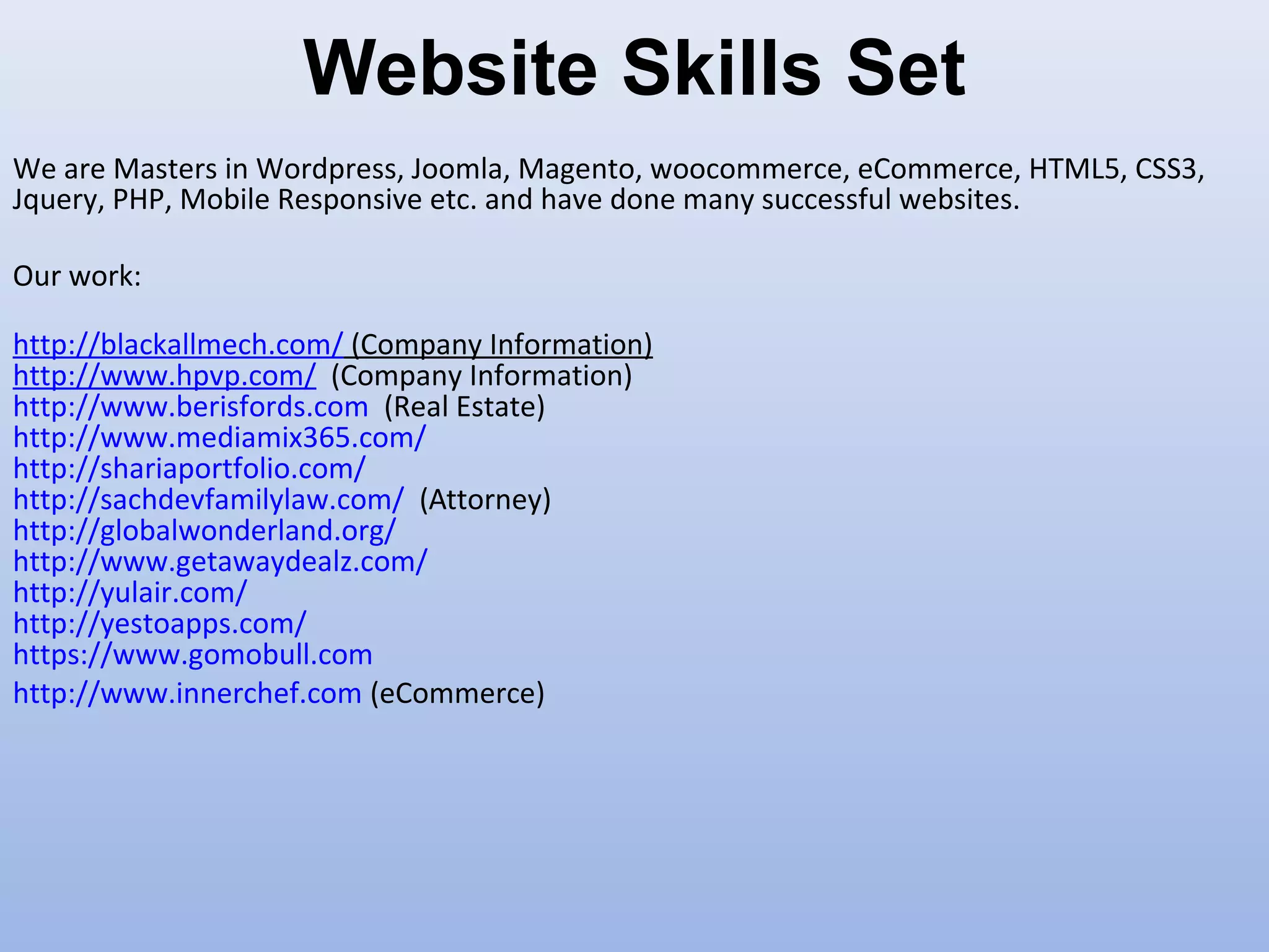 Web And Mobile Application Portfolio Ppt