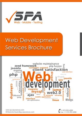 Web Apps Development Services Brochure | PDF