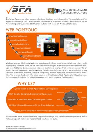 Web Apps Development Services Brochure | PDF