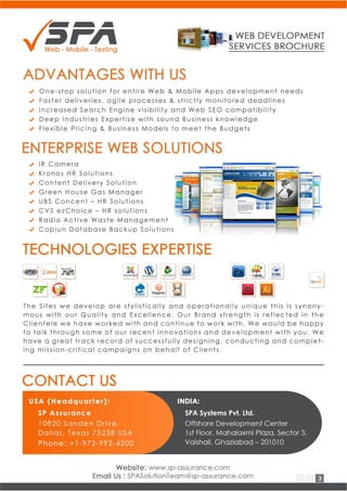 Web Apps Development Services Brochure | PDF