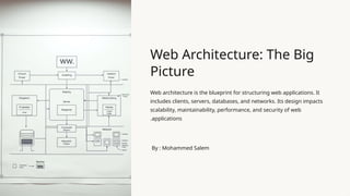 Web Architecture pptx for education student | PPTX