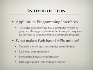 Web Based APIs | PDF