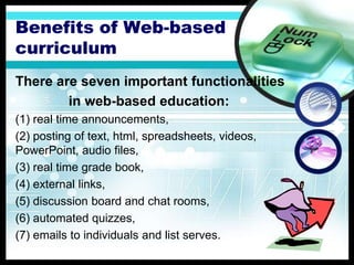 Web based and traditional curriculum | PPT