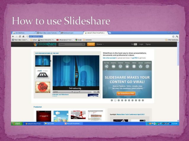 Web based app (slideshare) | PPT