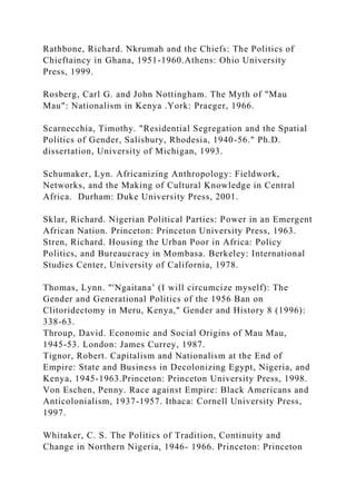 Web-Based Bibliography1 IntroductionGeneral Books on African.docx