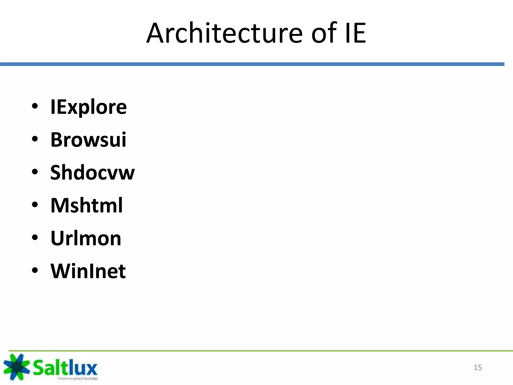 Web browser architecture | PPTX