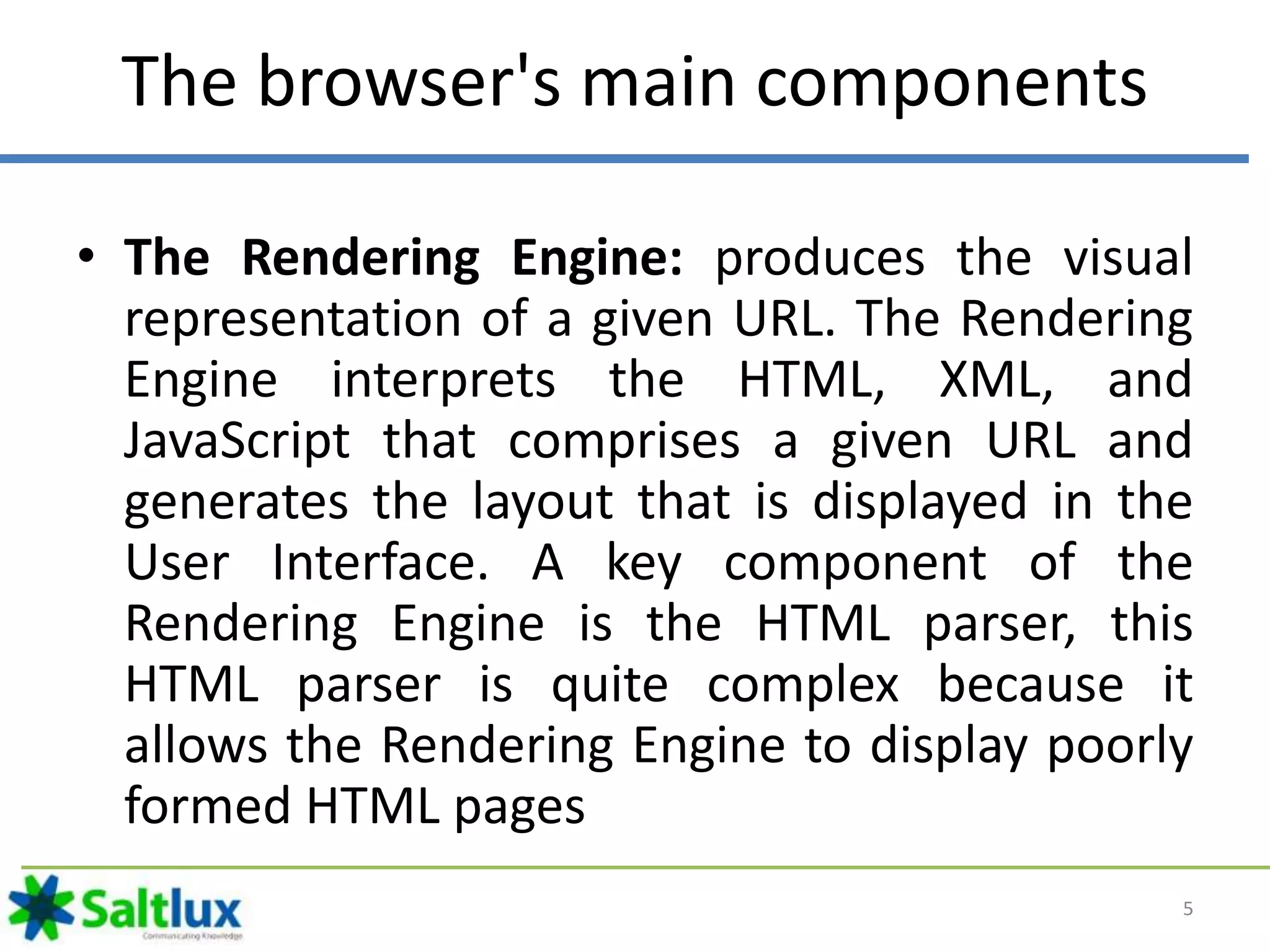 Web browser architecture | PPTX