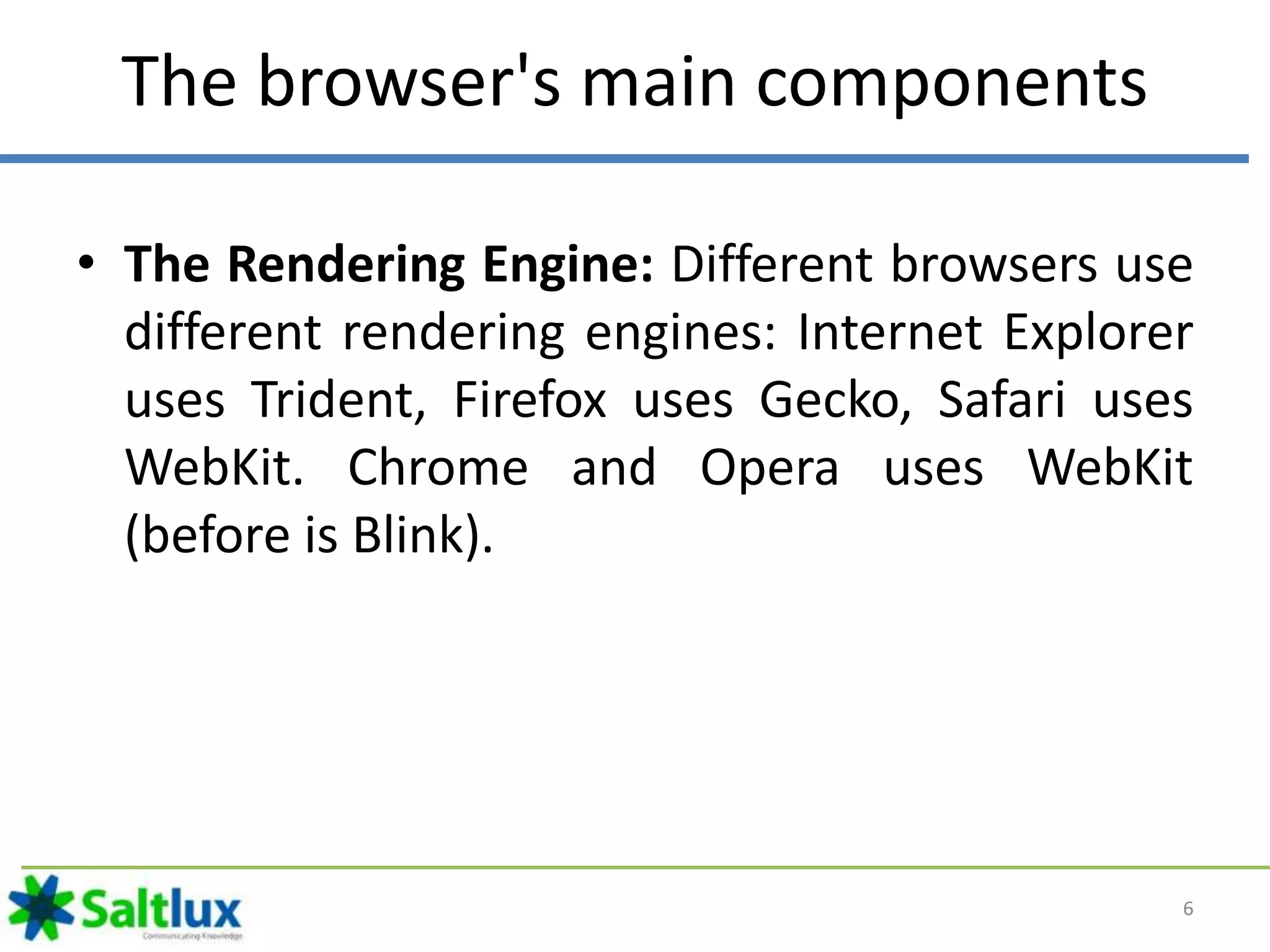 Web browser architecture | PPTX