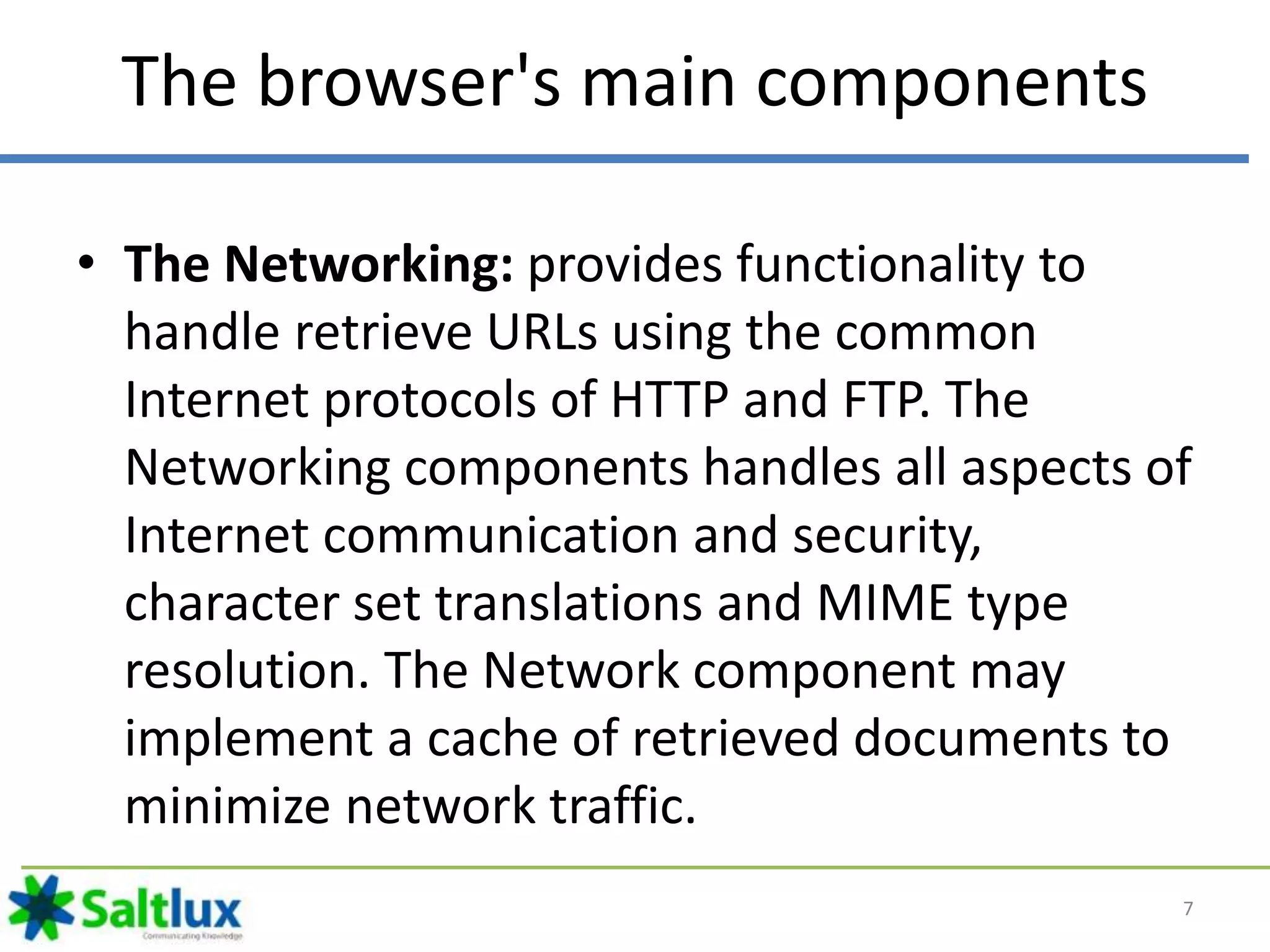 Web browser architecture | PPTX