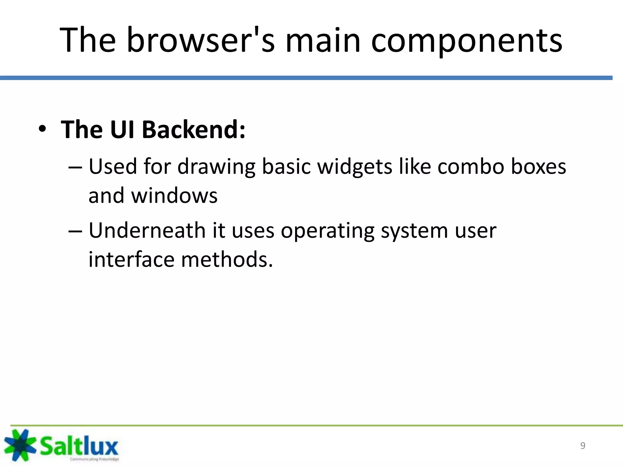 Web browser architecture | PPTX