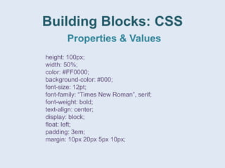 Web Building Blocks | PPT