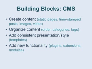 Web Building Blocks | PPTX