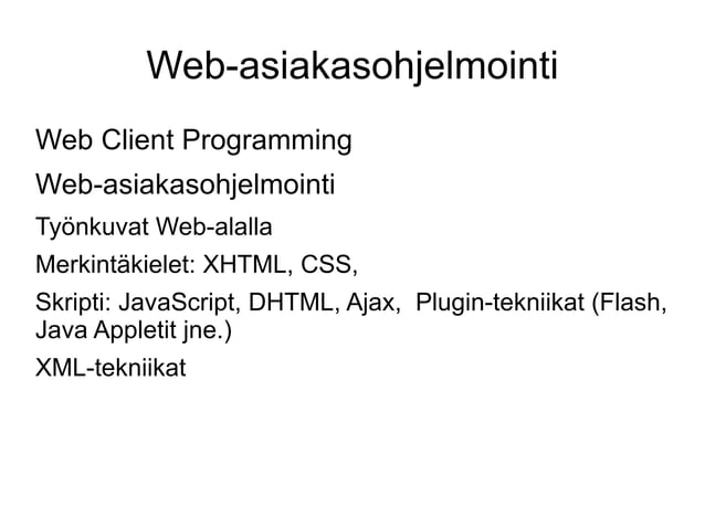 Web Client programming | PPT