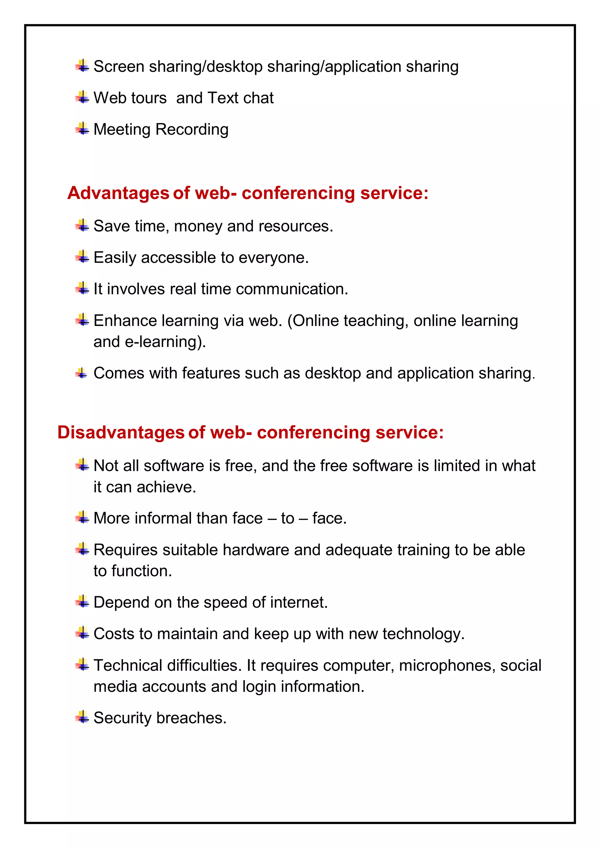 Web Conferencing Pdf Web Conferencing Computer Software And