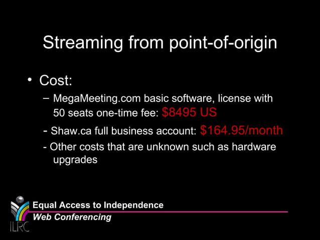 Web Conferencing.ppt | Web Conferencing | Computer Software and Applications