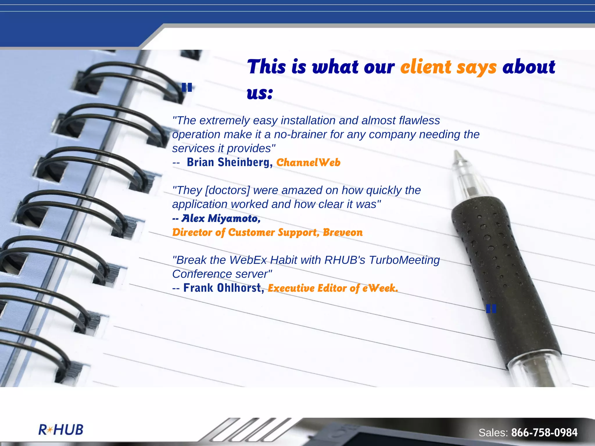 RHUB Web Conferencing | PPT