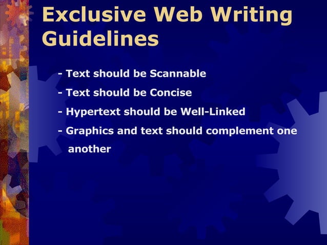 Web Content Writing | PPT