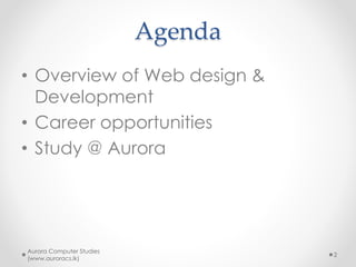Web design and development at Aurora | PPTX