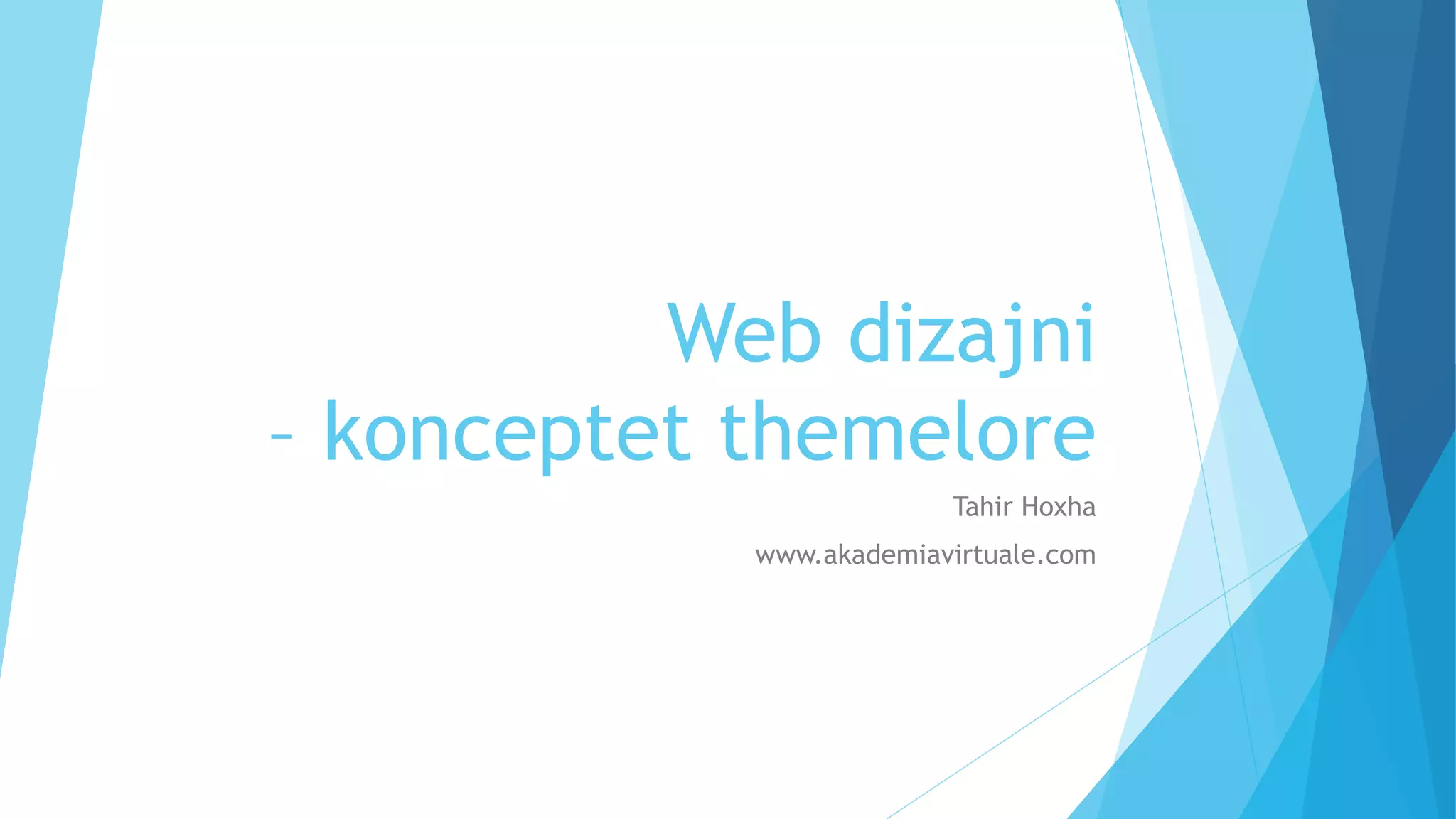 Web design - konceptet themelore | PPTX
