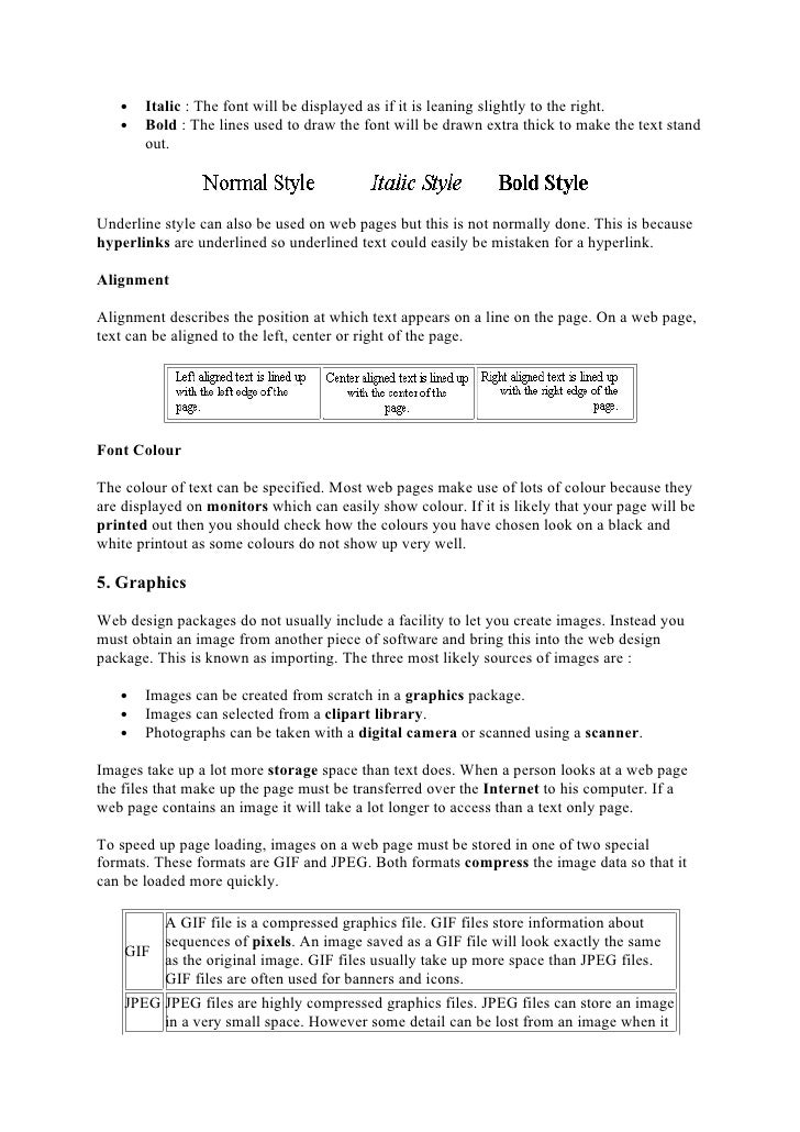 Web Design Notes