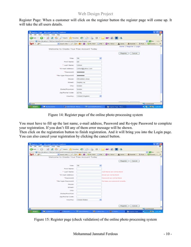 Web Design Project Report
