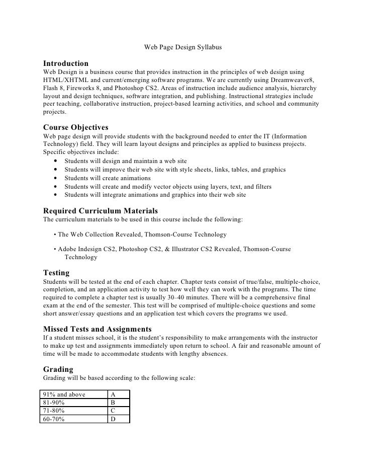 Web Design Syllabus.doc Web Design Syllabus.doc