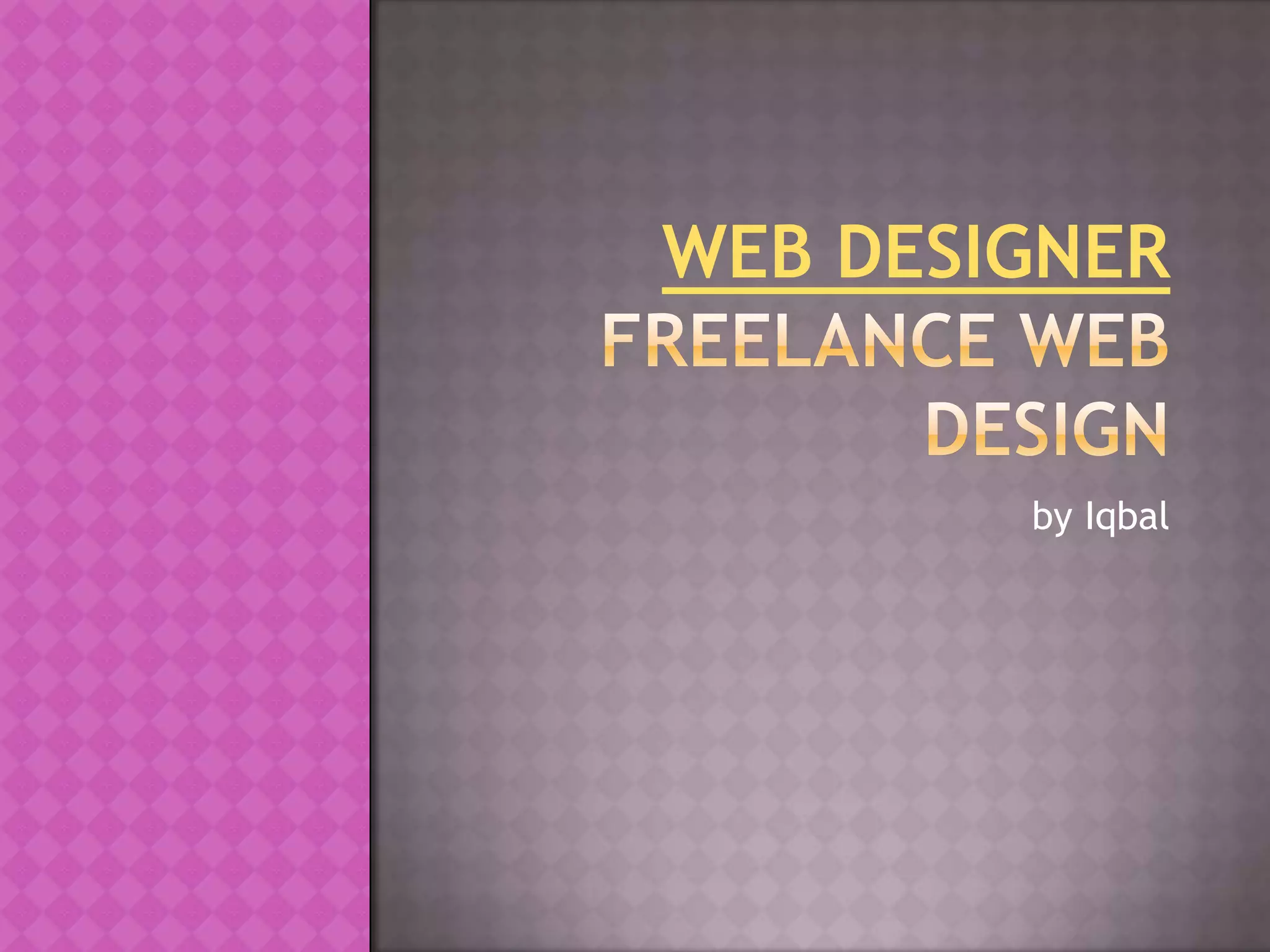 Web designer | PPTX