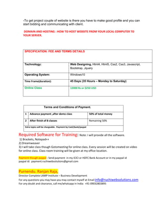 Web designing-training-by-ruchiwebsolutions | PDF | Web Design and HTML ...