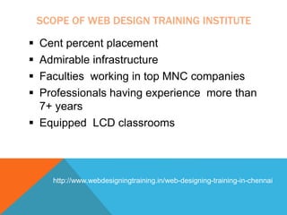 Web designing-training-in-chennai | PPT