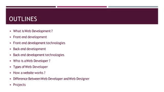 Web-Development Powerpoint Presentation. | PPTX