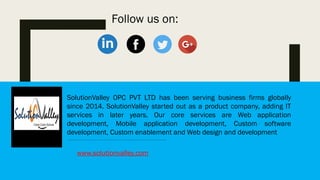 Web development-trends for future by solution valley | PPT