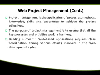 web project Management | PPT