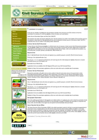 Levels of Civil Service Eligibility | PDF