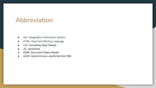 Basic training on web-GIS | PDF