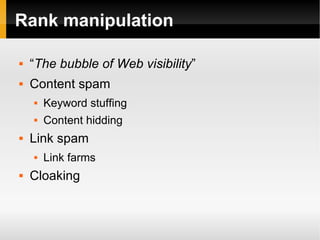 Web Information Retrieval and Mining | PPT