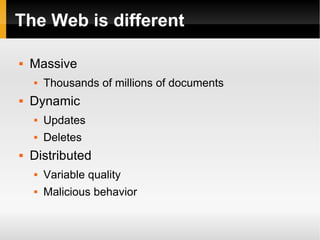 Web Information Retrieval and Mining | PPT