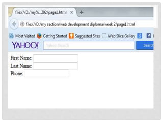 web-lab2 for computer science html tss css java | PPT