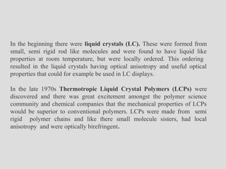 Web- Liquid Crytals and Liquid Crystal Polymers-2015 | PPT