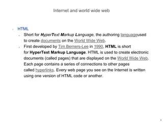 Web fundamental concept and tags | PPTX