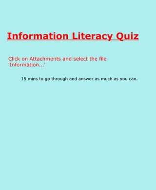 Web Literacy | PPT